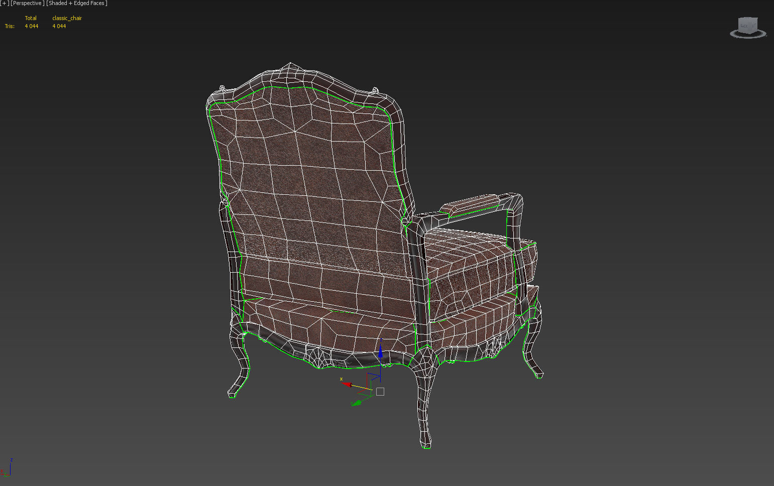 3D model Classic chair lowpoly PBR VR / AR / low-poly | CGTrader