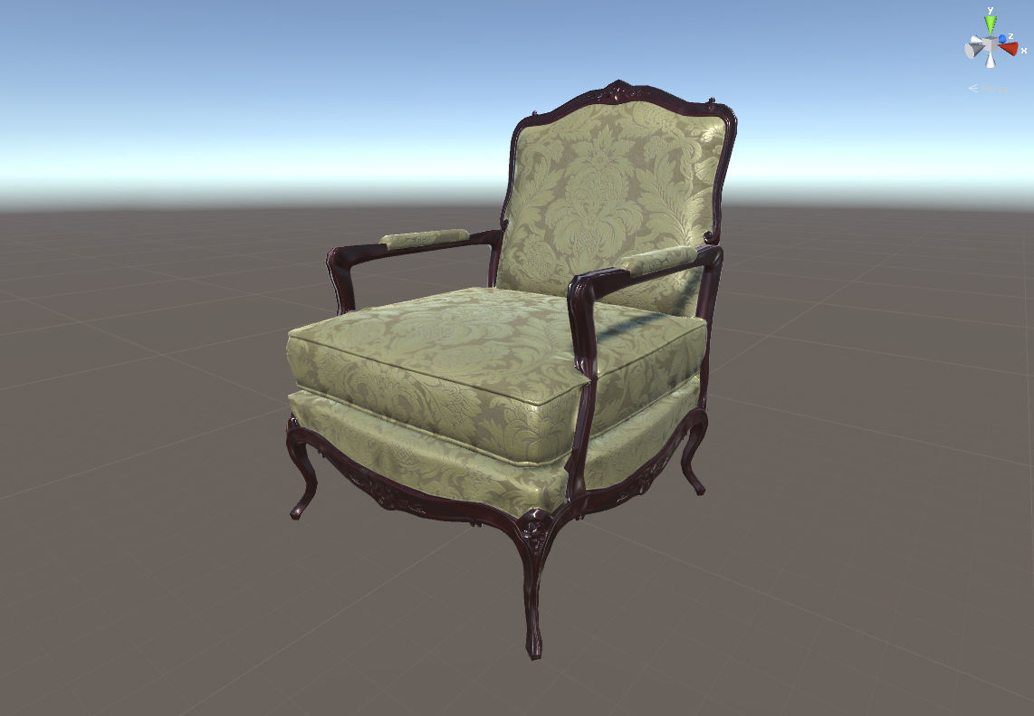 3D model Classic chair lowpoly PBR VR / AR / low-poly | CGTrader