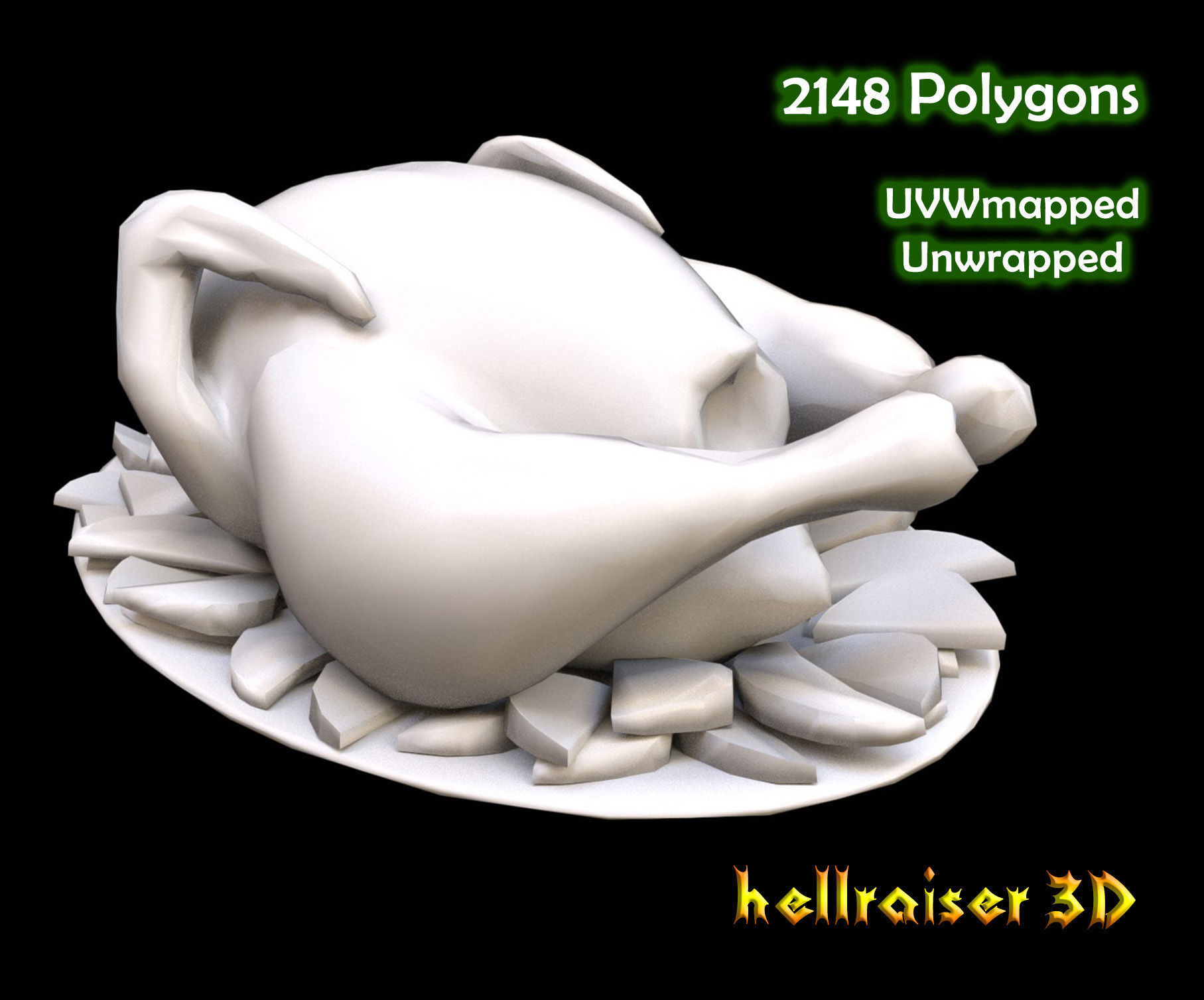 Food Chicken 3D asset | CGTrader