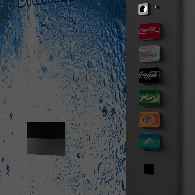 Glowing machine vending 3D model | CGTrader