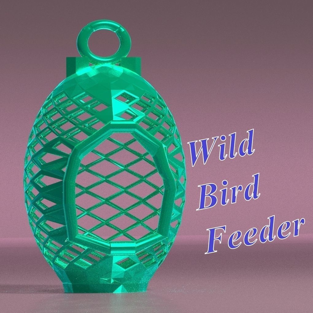 Bird feeder 3D model 3D printable | CGTrader