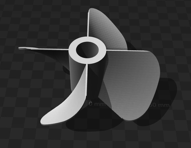 High flow propeller 3D model 3D printable | CGTrader