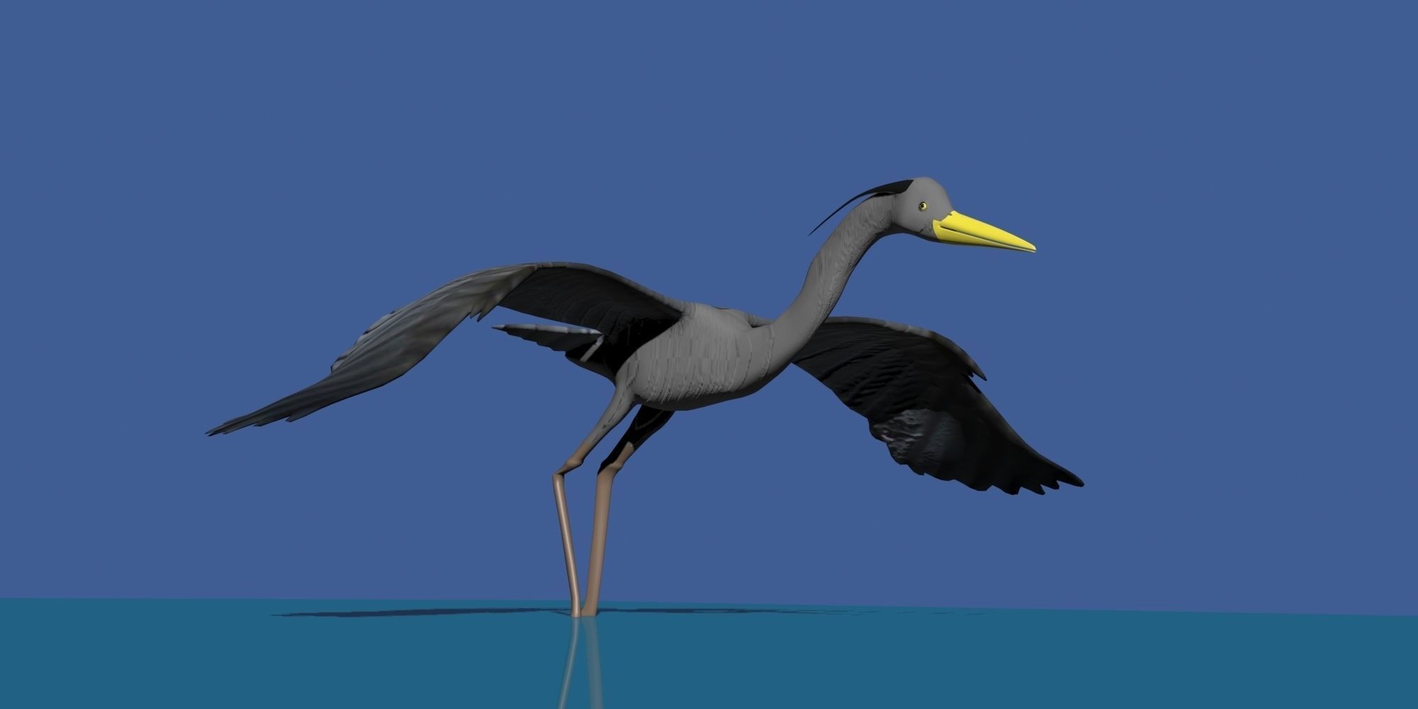 3D model Heron model VR / AR / low-poly | CGTrader