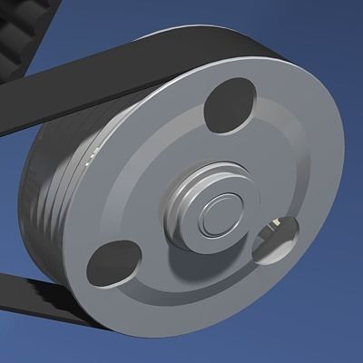 Engine Inline Four-Cylinder 3D model | CGTrader