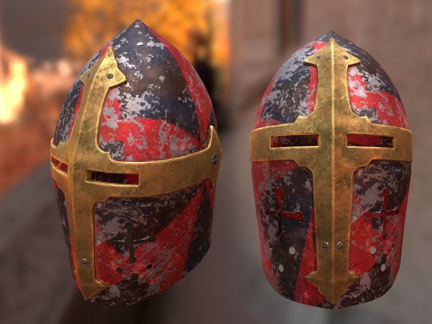 Helm No5 with 4 different skins free VR / AR / low-poly 3D model | CGTrader