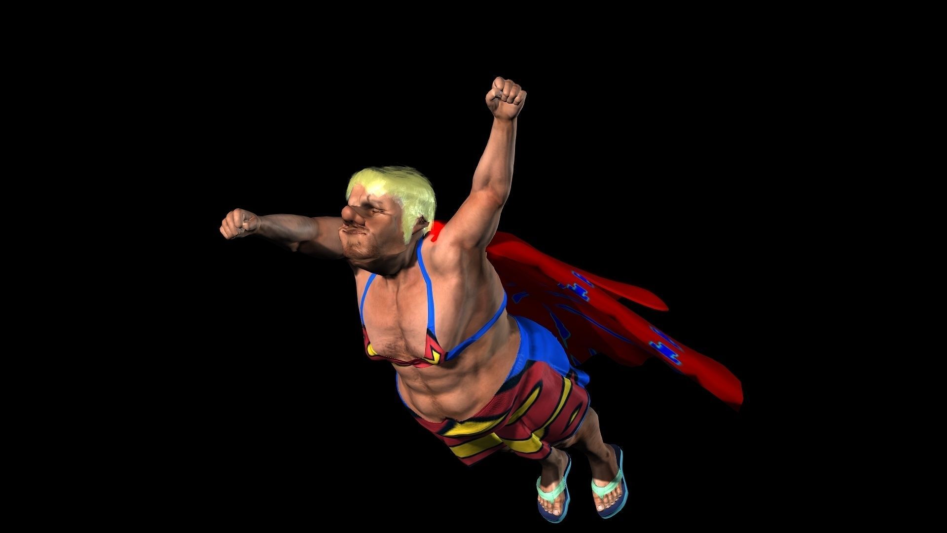 Super Trump free VR / AR / low-poly 3D model rigged | CGTrader