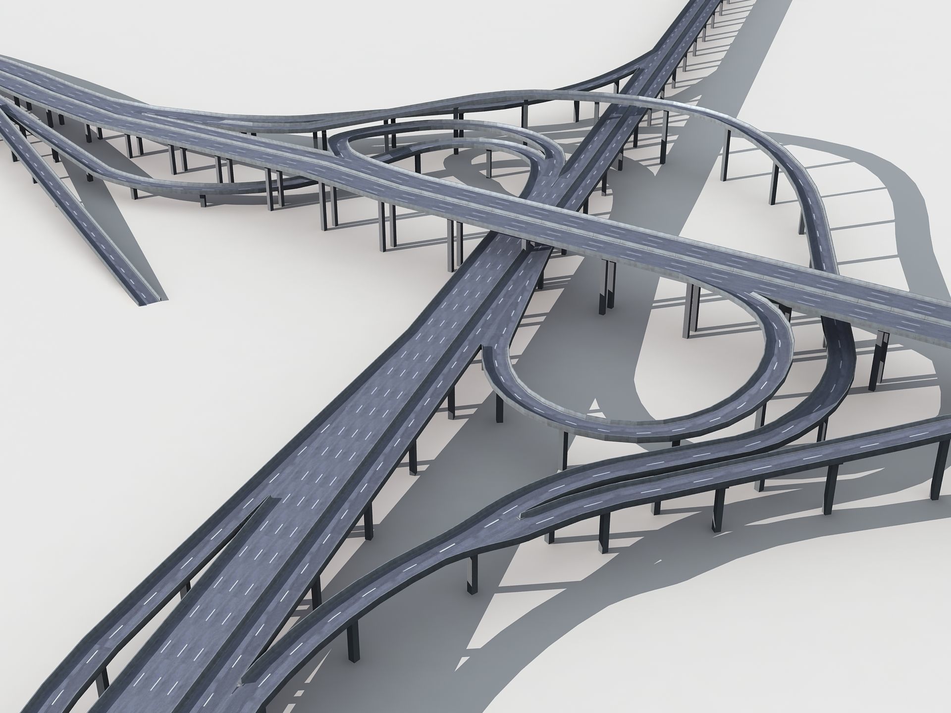 Highway Viaduct flyover 3D model 3D model | CGTrader