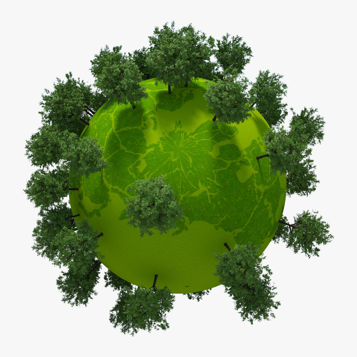 Green Planet Easy 3D model | CGTrader