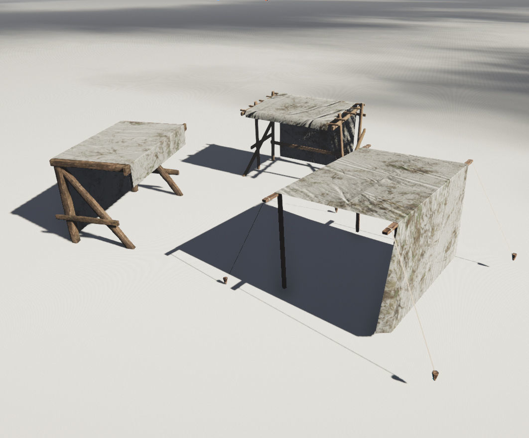 3D model Medieval stalls pack VR / AR / low-poly | CGTrader