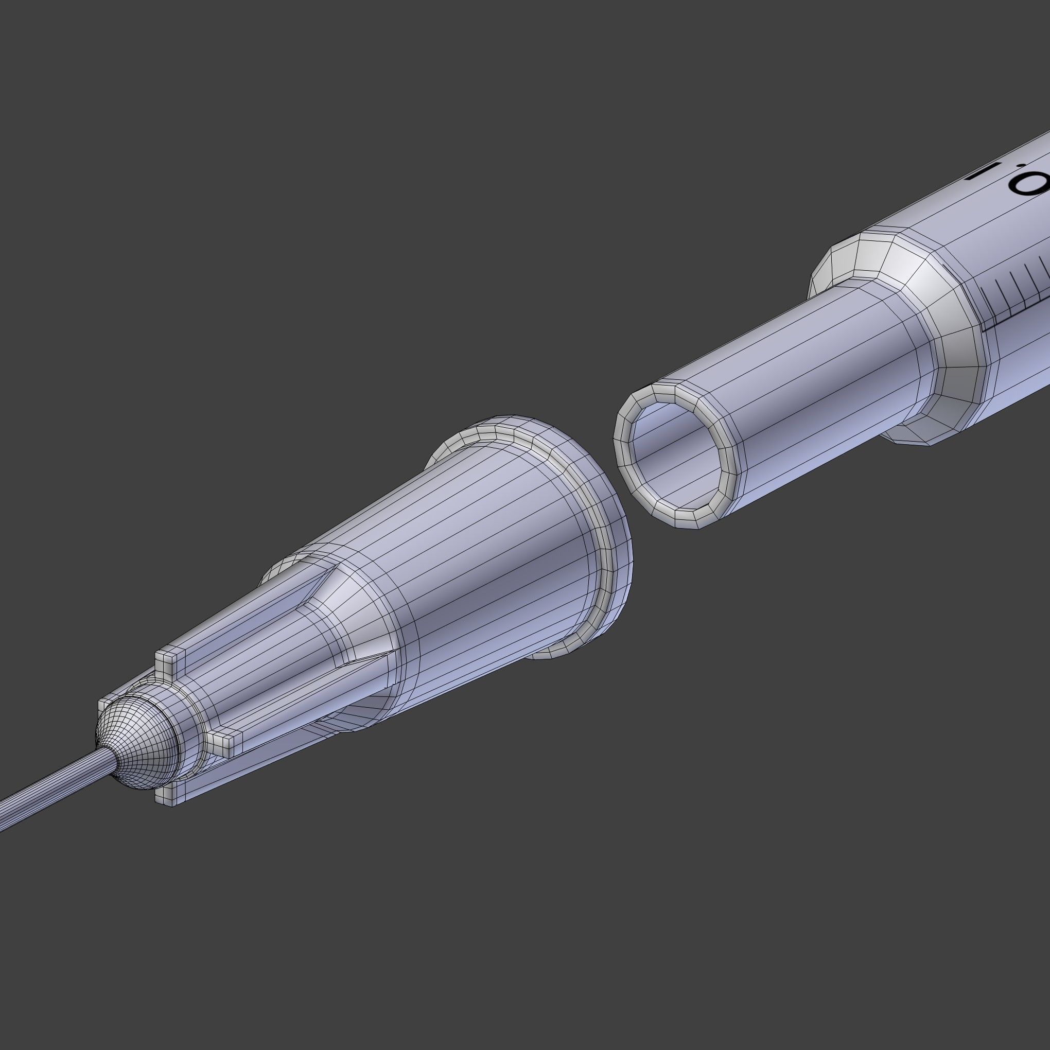 Syringe medical 3D model | CGTrader