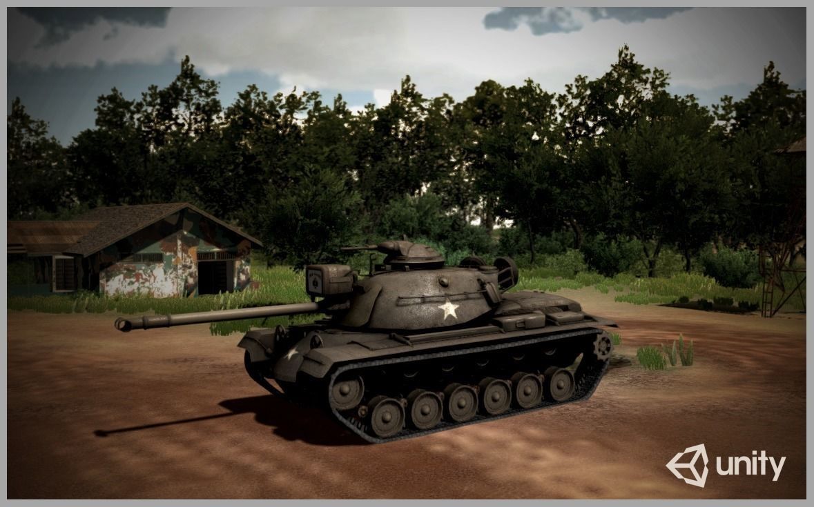 3D model MBT M48A3 Patton VR / AR / low-poly | CGTrader