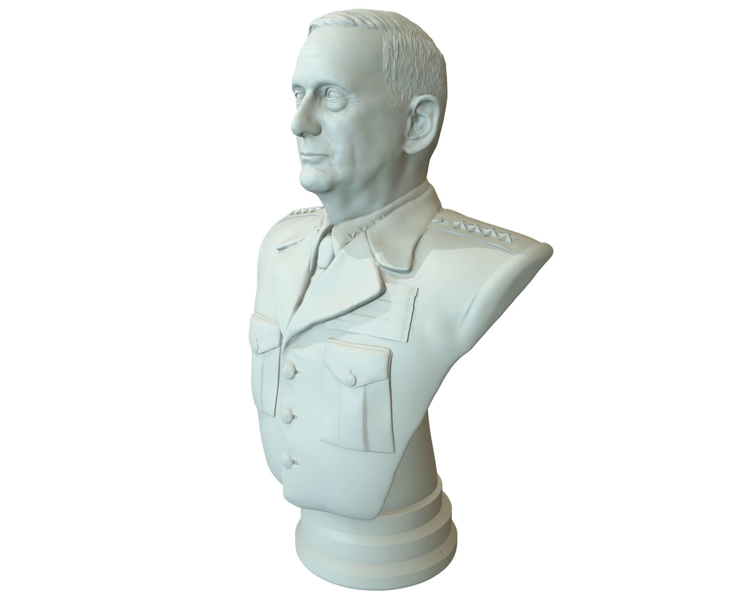 General James Mad Dog Mattis 3D model 3D printable | CGTrader