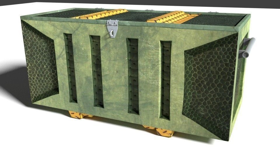 3D model Sci-Fi Crate for Weapons or Cargo | CGTrader