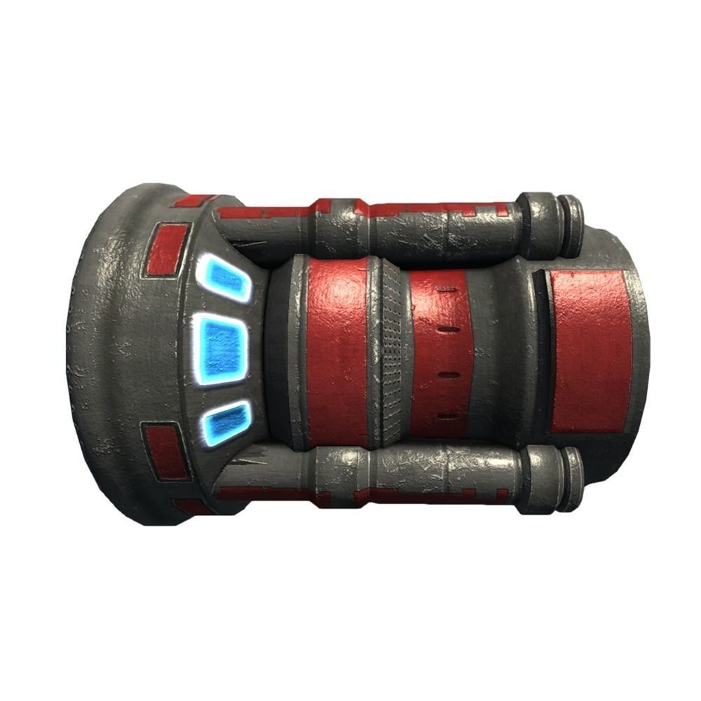 3D model Starship engine 01 Sci-fi low poly VR / AR / low-poly | CGTrader