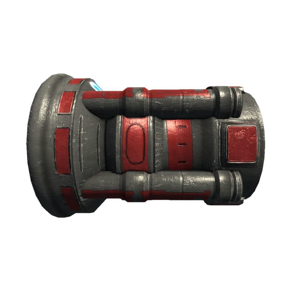 3D model Starship engine 01 Sci-fi low poly VR / AR / low-poly | CGTrader