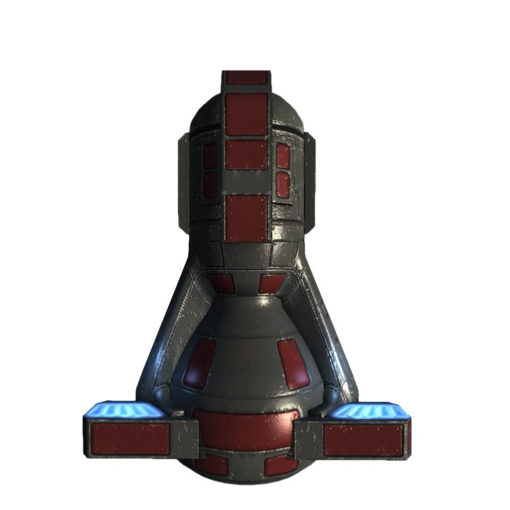 3D model Starship engine 02 Sci-fi low poly VR / AR / low-poly | CGTrader