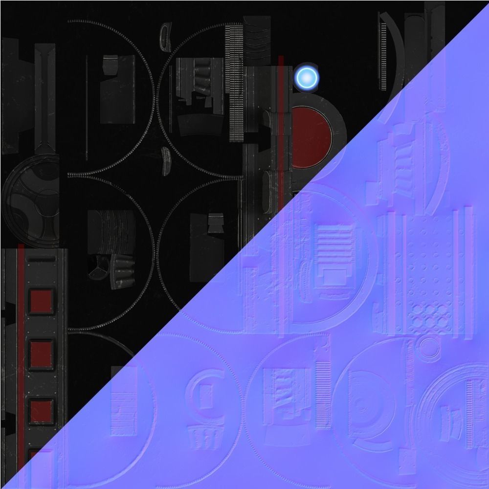 3D model Starship engine 03 Sci-fi low poly VR / AR / low-poly | CGTrader