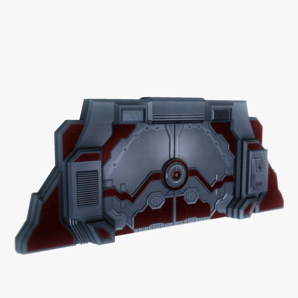 3D model Spaceship gates low poly simple VR / AR / low-poly | CGTrader