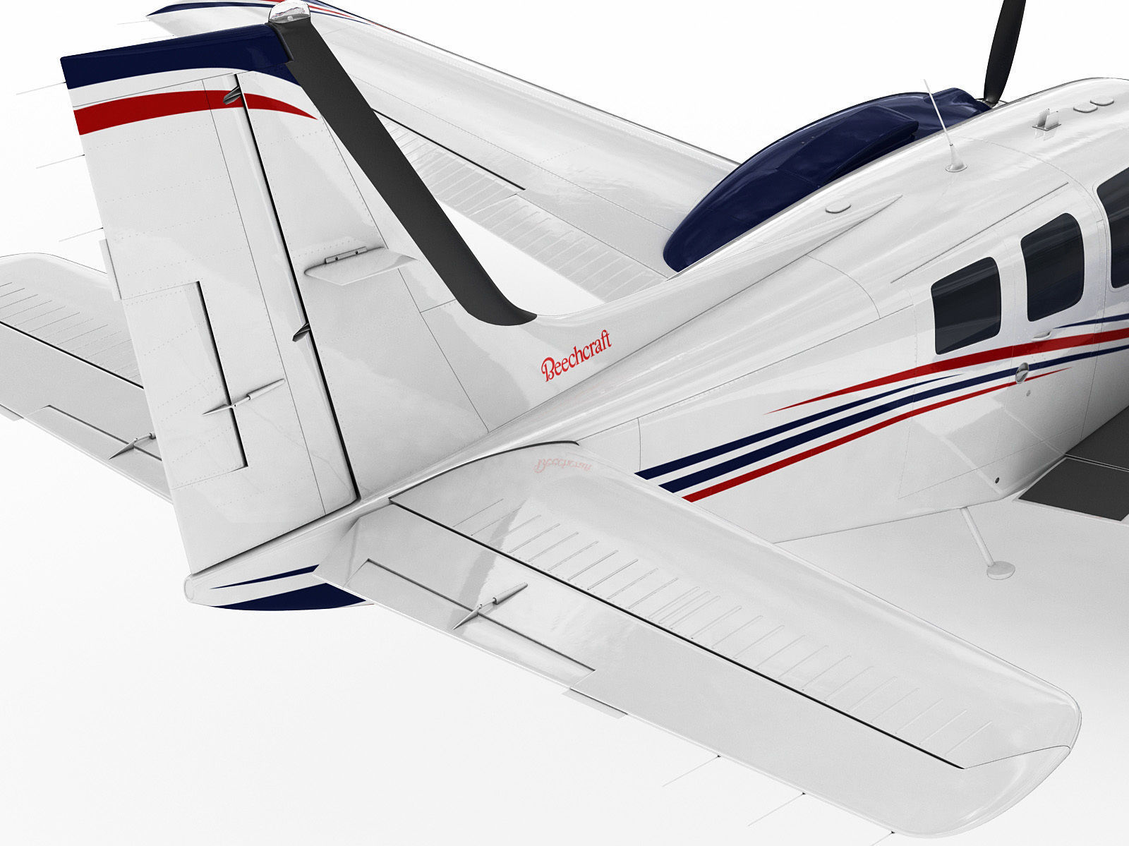Beechcraft Baron G58 3D model | CGTrader