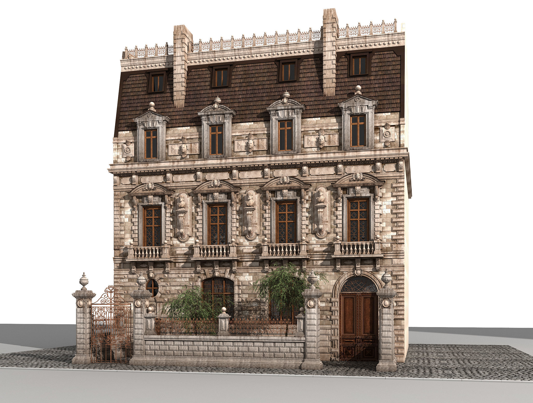 ancient mansion 3D model | CGTrader