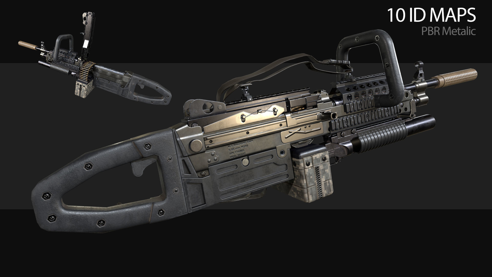 3D model M249 Chainsaw VR / AR / low-poly | CGTrader
