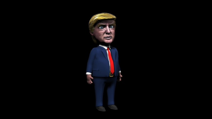 3D model Trump Character VR / AR / low-poly rigged | CGTrader