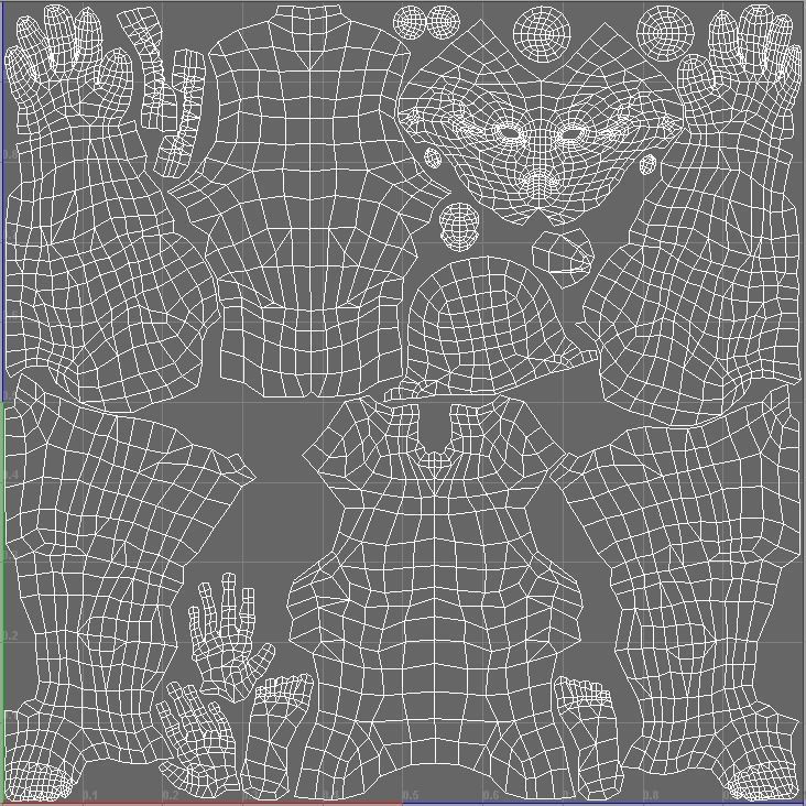 3D model Realistic Alien 10 Huge Muscular Grey VR / AR / low-poly ...