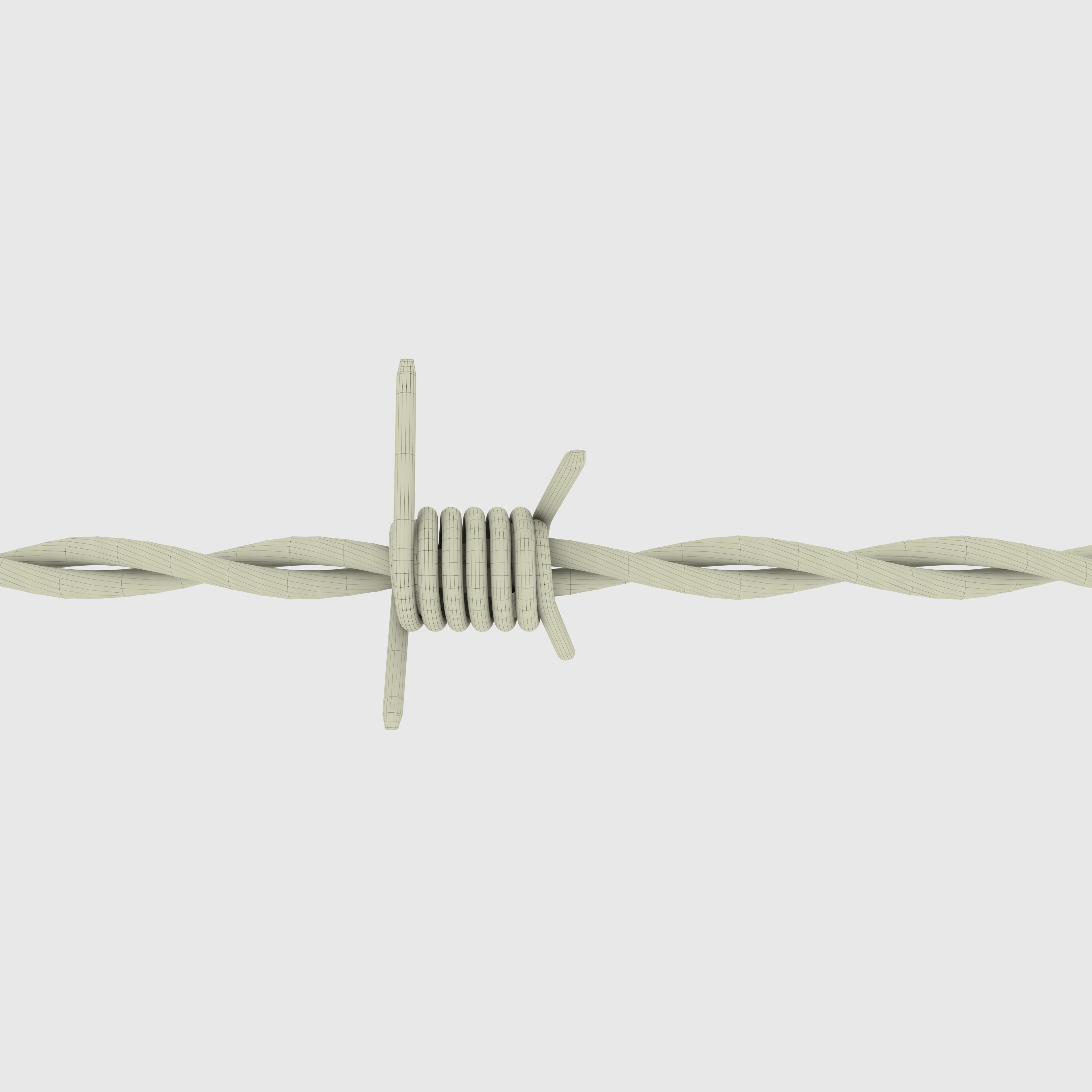 3D model Barb Wire Chrome VR / AR / low-poly | CGTrader