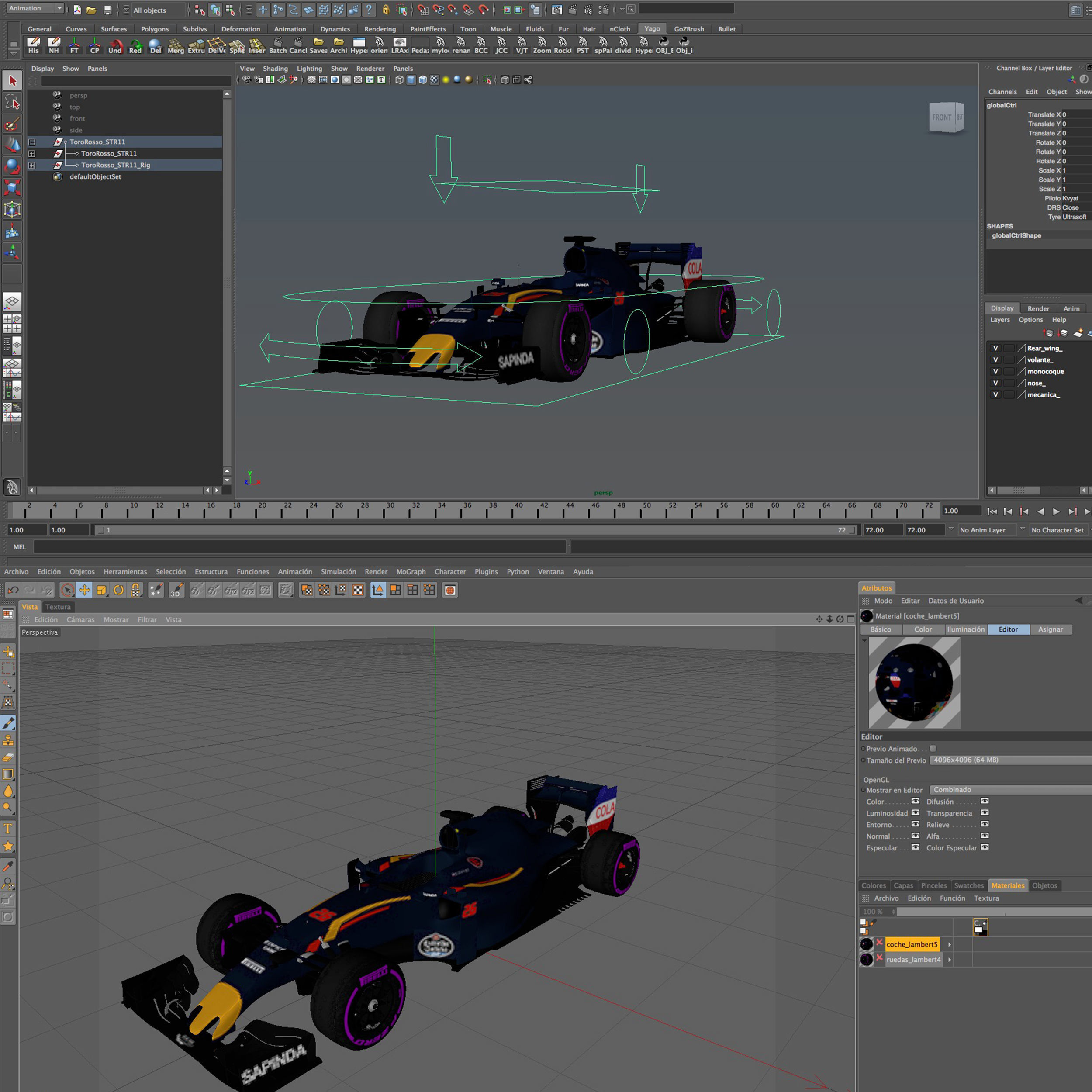 3D model STR11 Car VR / AR / low-poly rigged | CGTrader