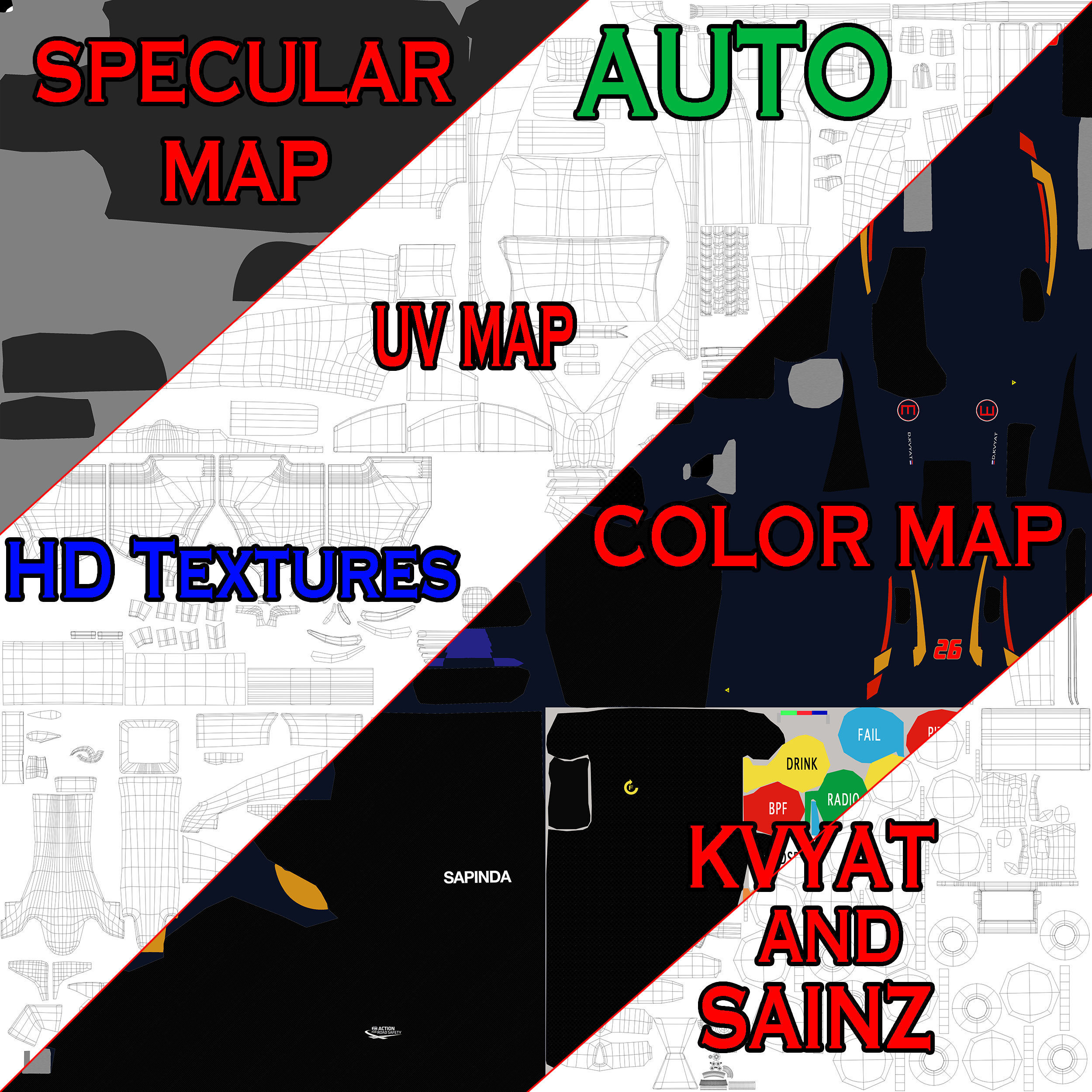 3D model STR11 Car VR / AR / low-poly rigged | CGTrader