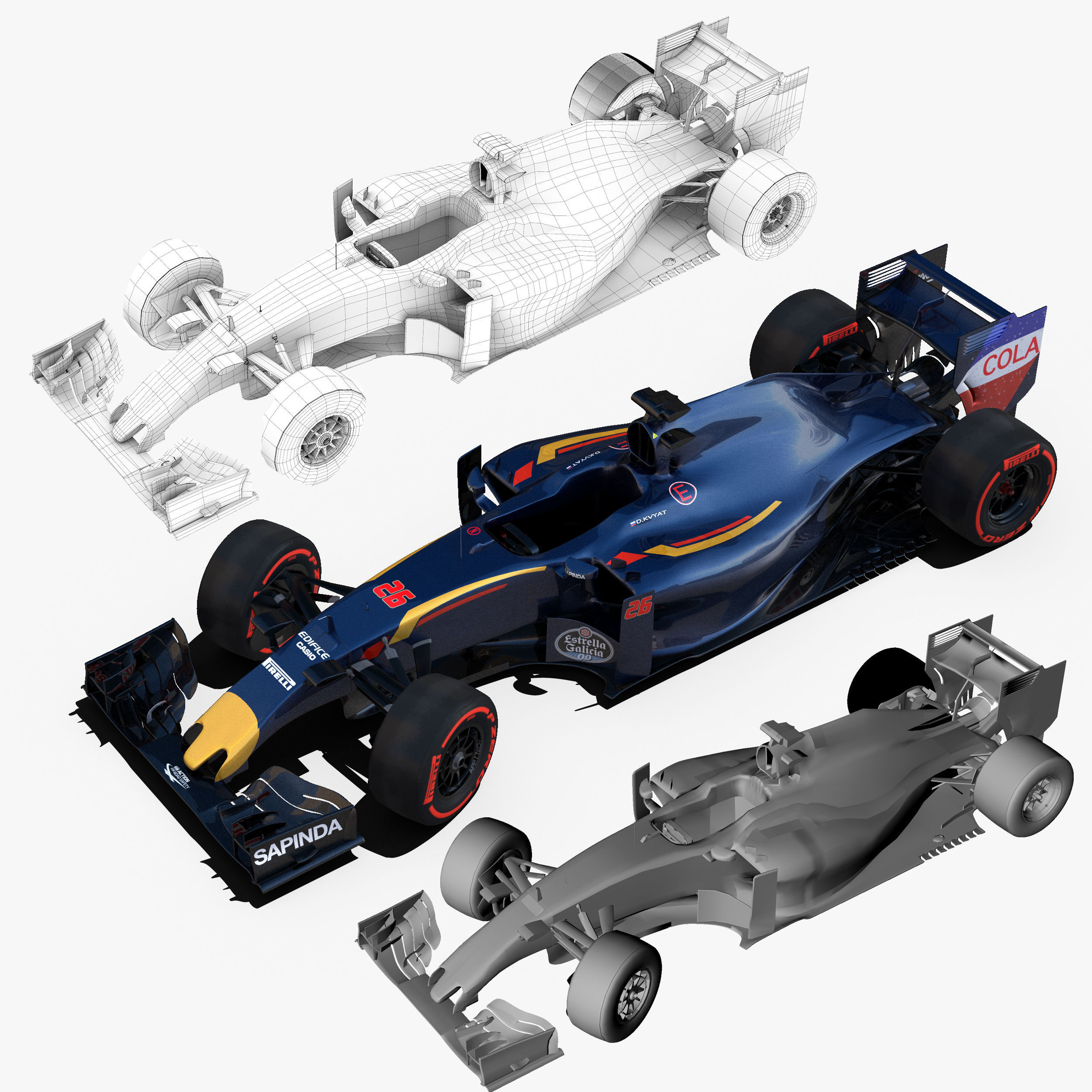3D model STR11 Car VR / AR / low-poly rigged | CGTrader