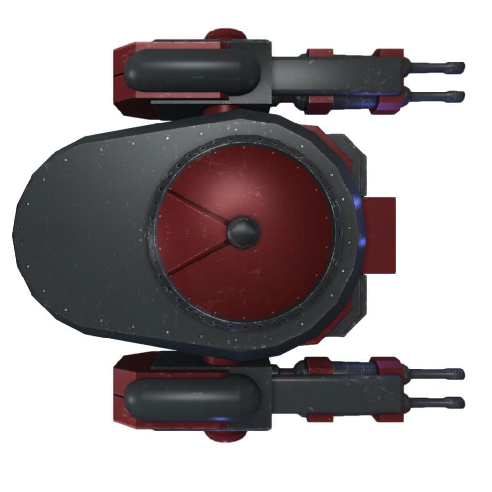 3D model Turret-drone sci-fi low poly VR / AR / low-poly | CGTrader