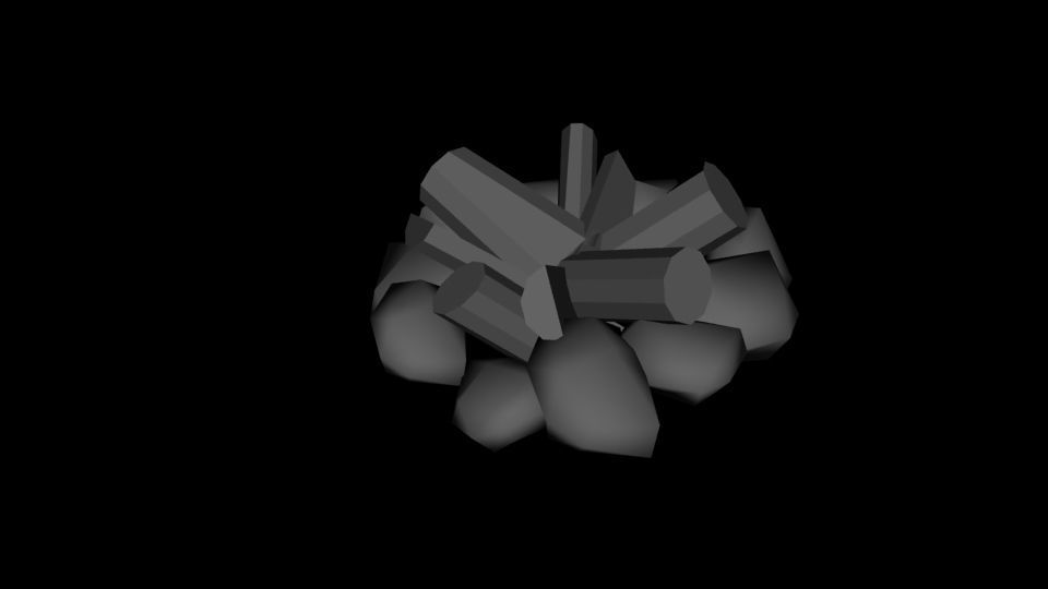 fire wood low poly free VR / AR / low-poly 3D model | CGTrader
