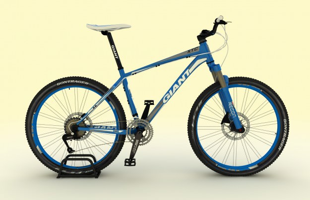 Mountain Bike Giant XTC Blue 3D model | CGTrader