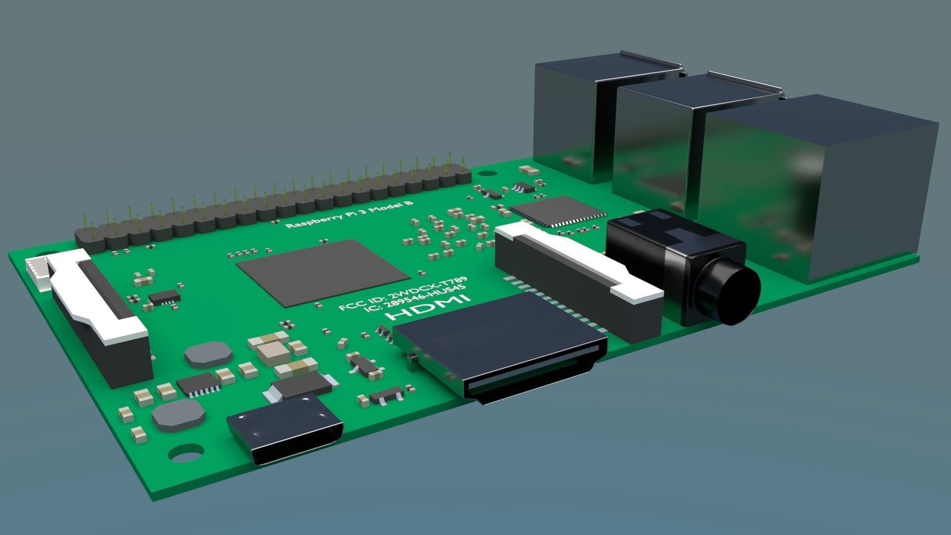Raspberry Pi 3 Model B 3D model | CGTrader