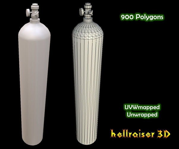 3D model Oxygen Tank VR / AR / low-poly | CGTrader