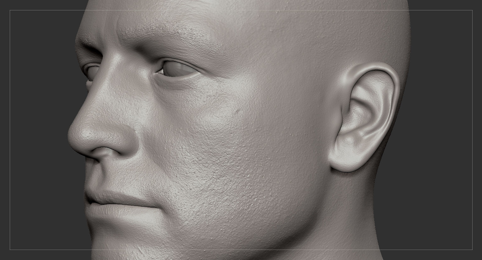 3D model Average Caucasian Male Head VR / AR / low-poly | CGTrader