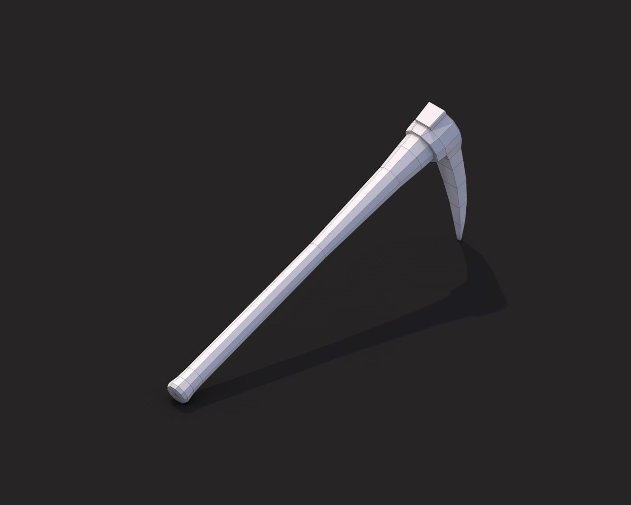 3D model Low Poly Pickaxe v2 VR / AR / low-poly | CGTrader