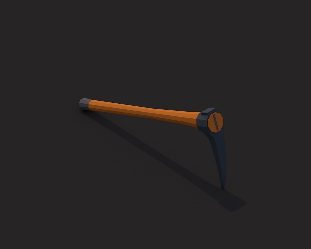 3D model Low Poly Pickaxe v2 VR / AR / low-poly | CGTrader