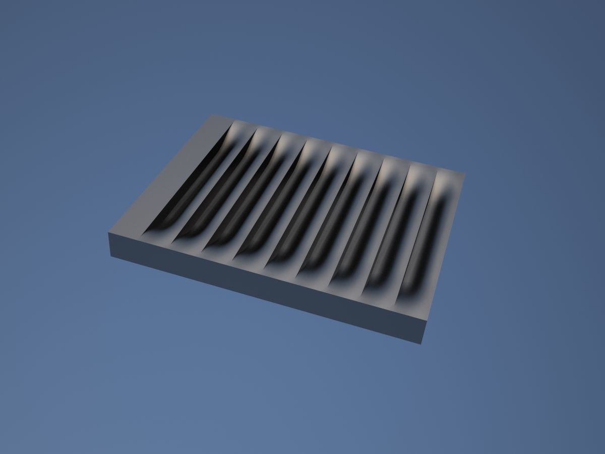 Louvers for technical application such as air vents 3D model | CGTrader