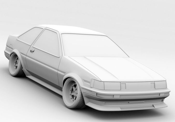 Toyota Levin AE86 3D model | CGTrader