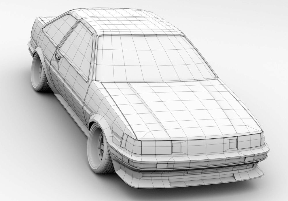 Toyota Levin AE86 3D model | CGTrader