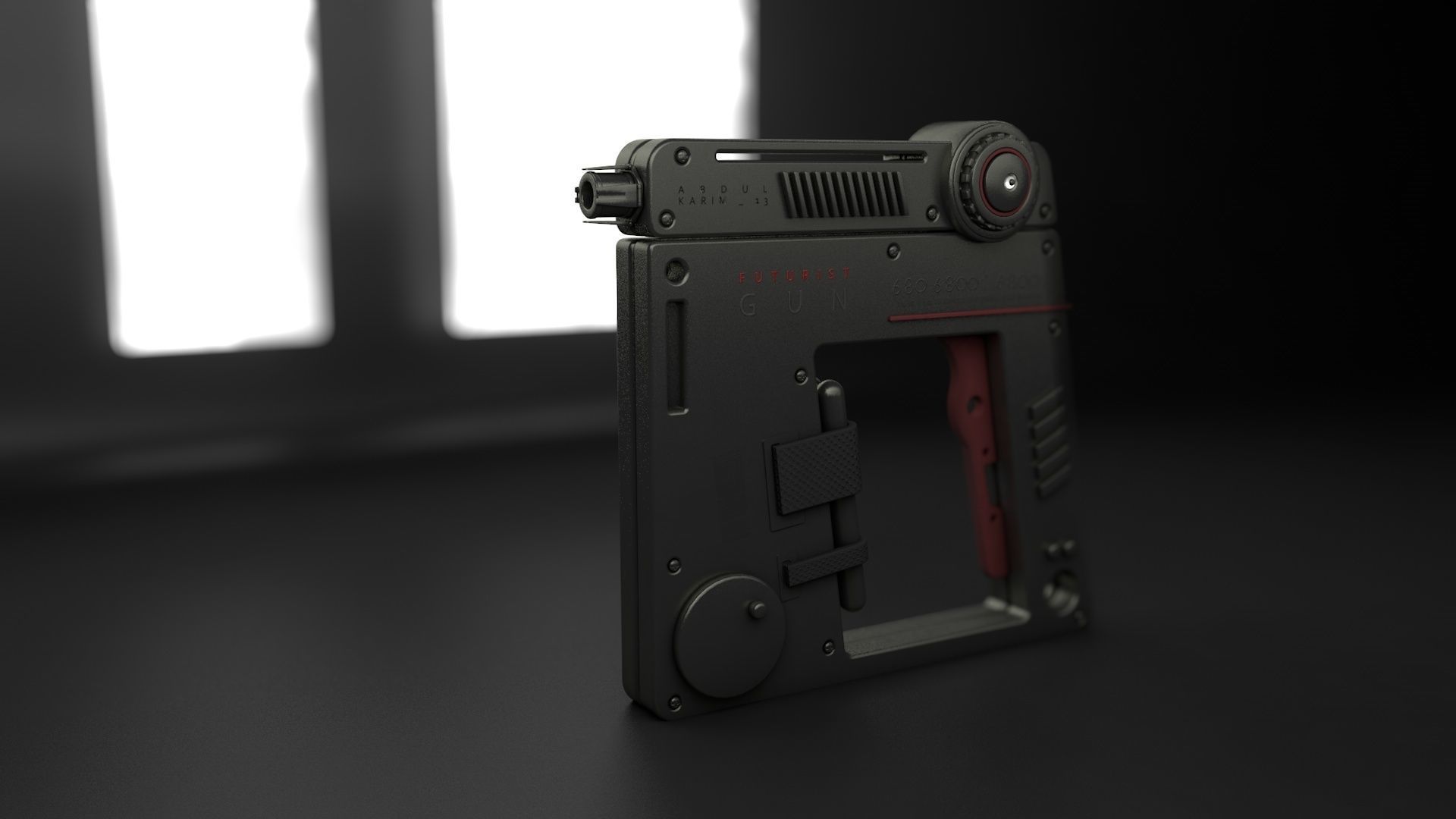 future gun 3D model | CGTrader