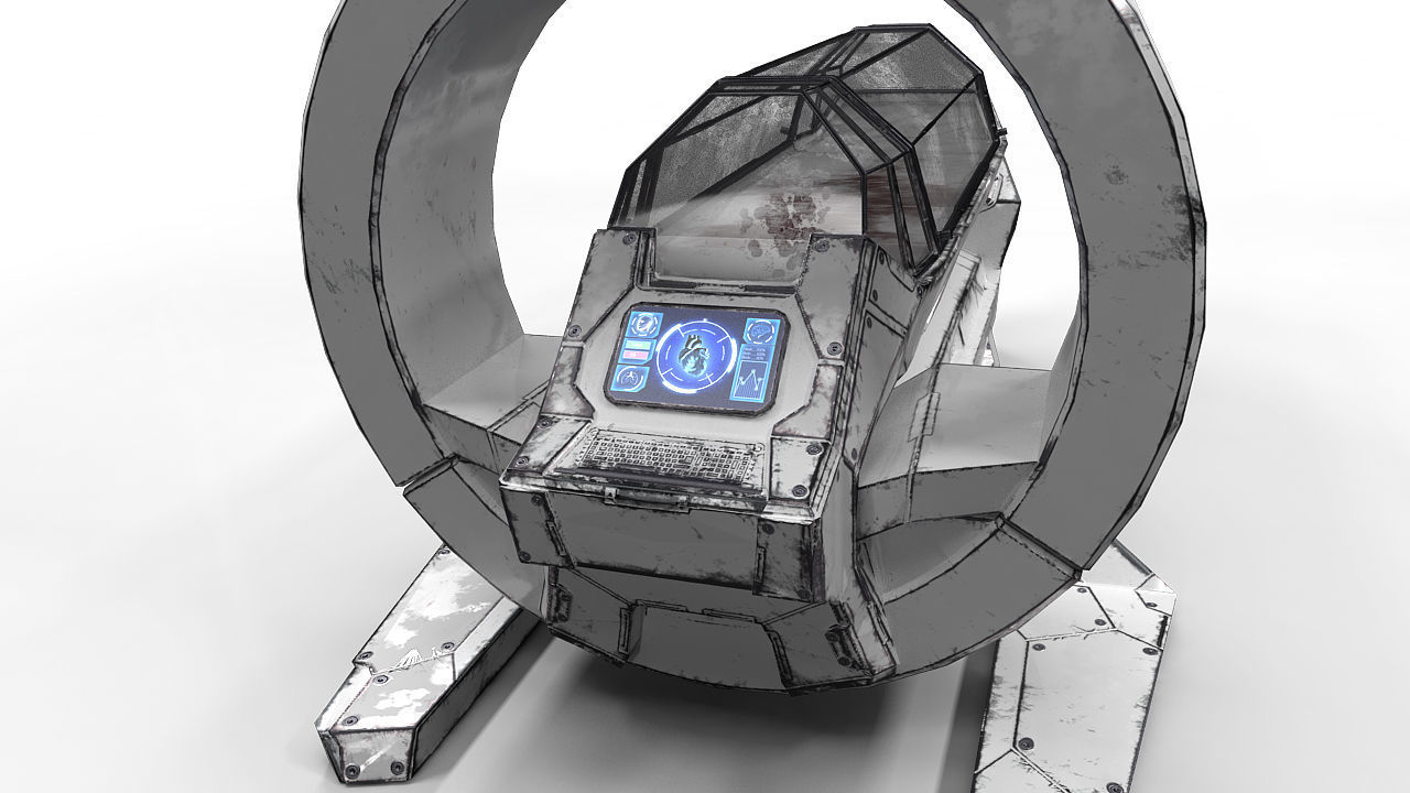 3D model Sci Fi Medic Bot PBR Lowpoly VR / AR / low-poly | CGTrader