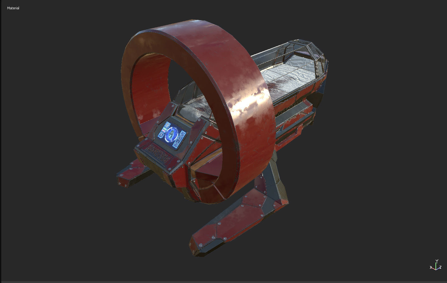 3D model Sci Fi Medic Bot PBR Lowpoly VR / AR / low-poly | CGTrader