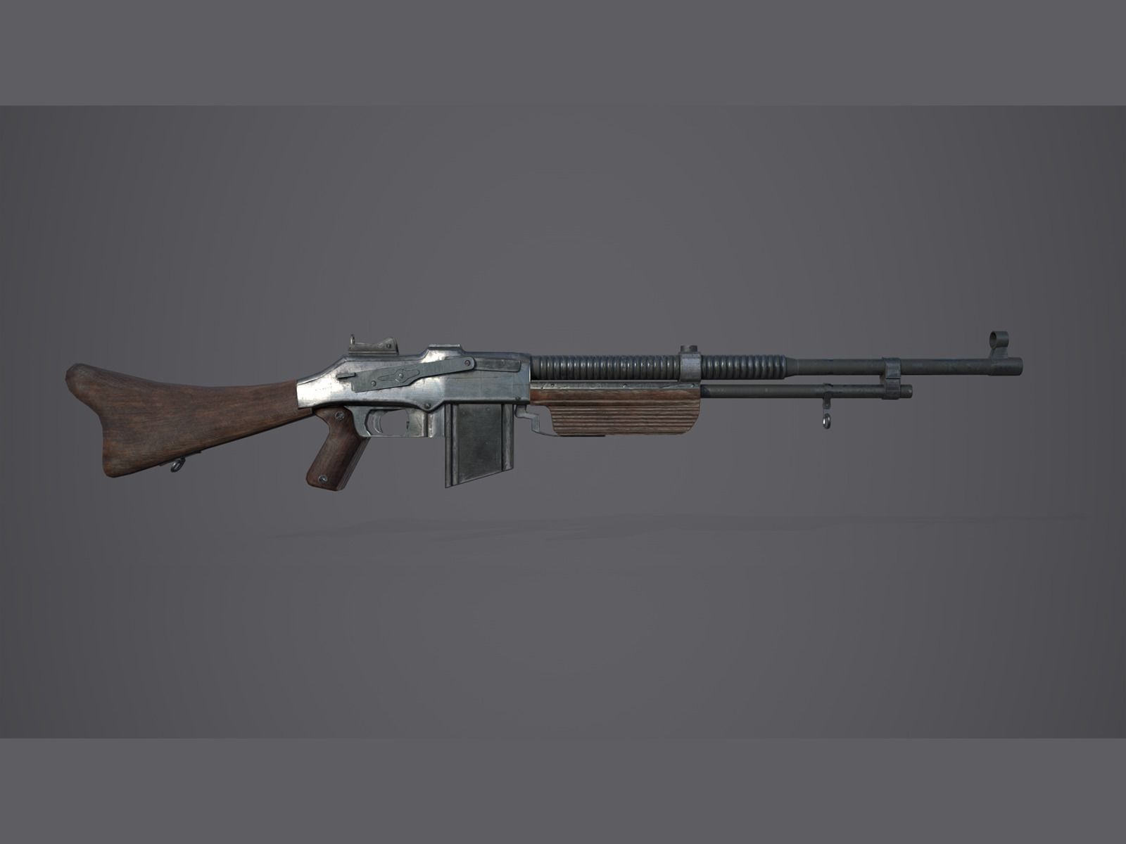 3D model World War II - Browning wz 1928 - PBR and Game Ready VR / AR ...