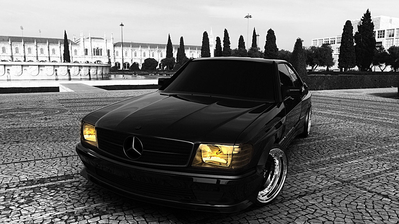 Mercedes 126 SEC AMG WIDEBODY 3D model | CGTrader
