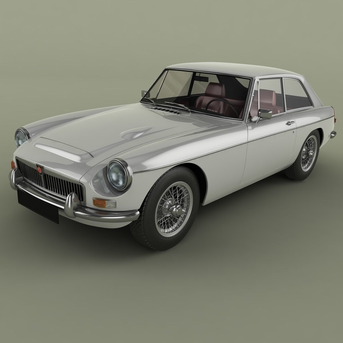 MG MGC GT 3D model | CGTrader