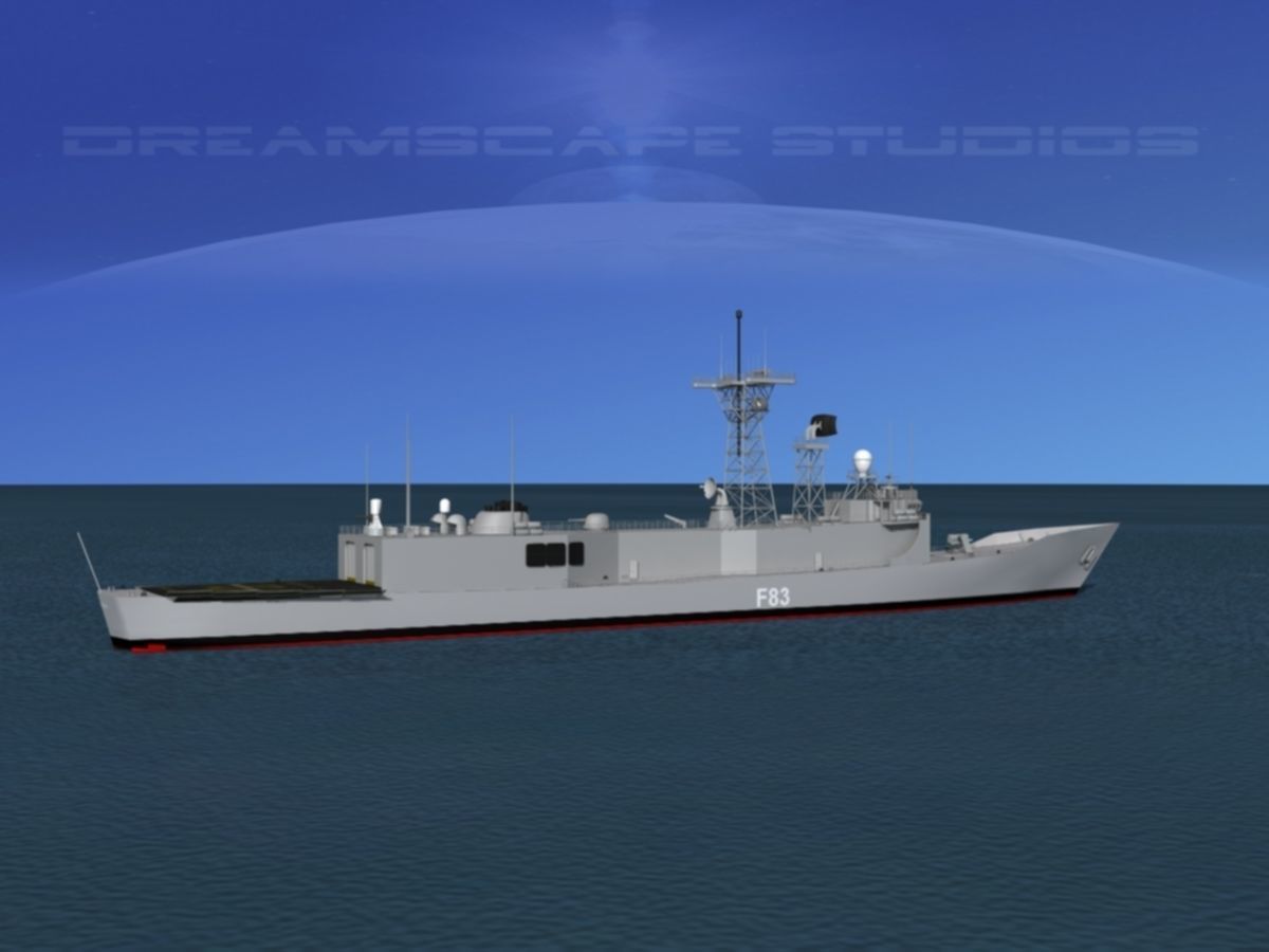 Spanish Frigate Numancia F83 3D model rigged | CGTrader