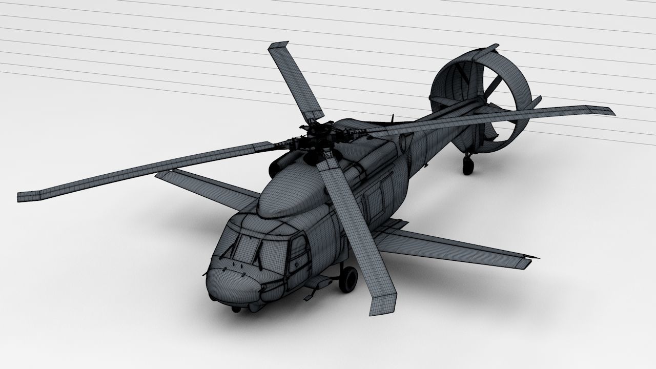3D model Piasecki X-49 Speedhawk VR / AR / low-poly | CGTrader